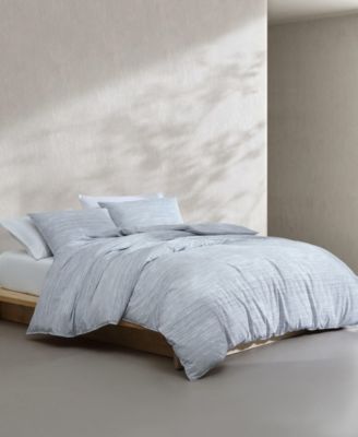 Click here for Calvin Klein Wavy Stripe Washed Percale Cotton Com... prices