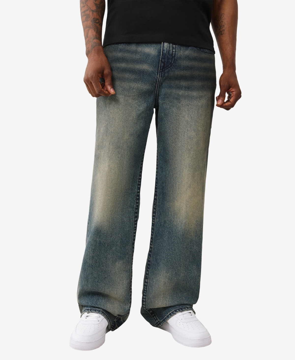 Click here for True Religion Mens Vinny Ultra Baggy Flap Jeans -... prices
