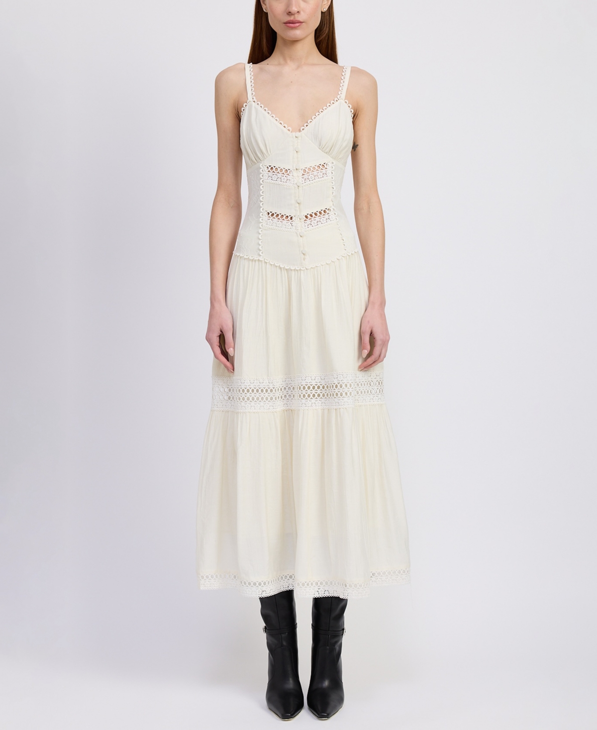 Click here for En Saison Womens Alannah Maxi Dress - Ivory prices