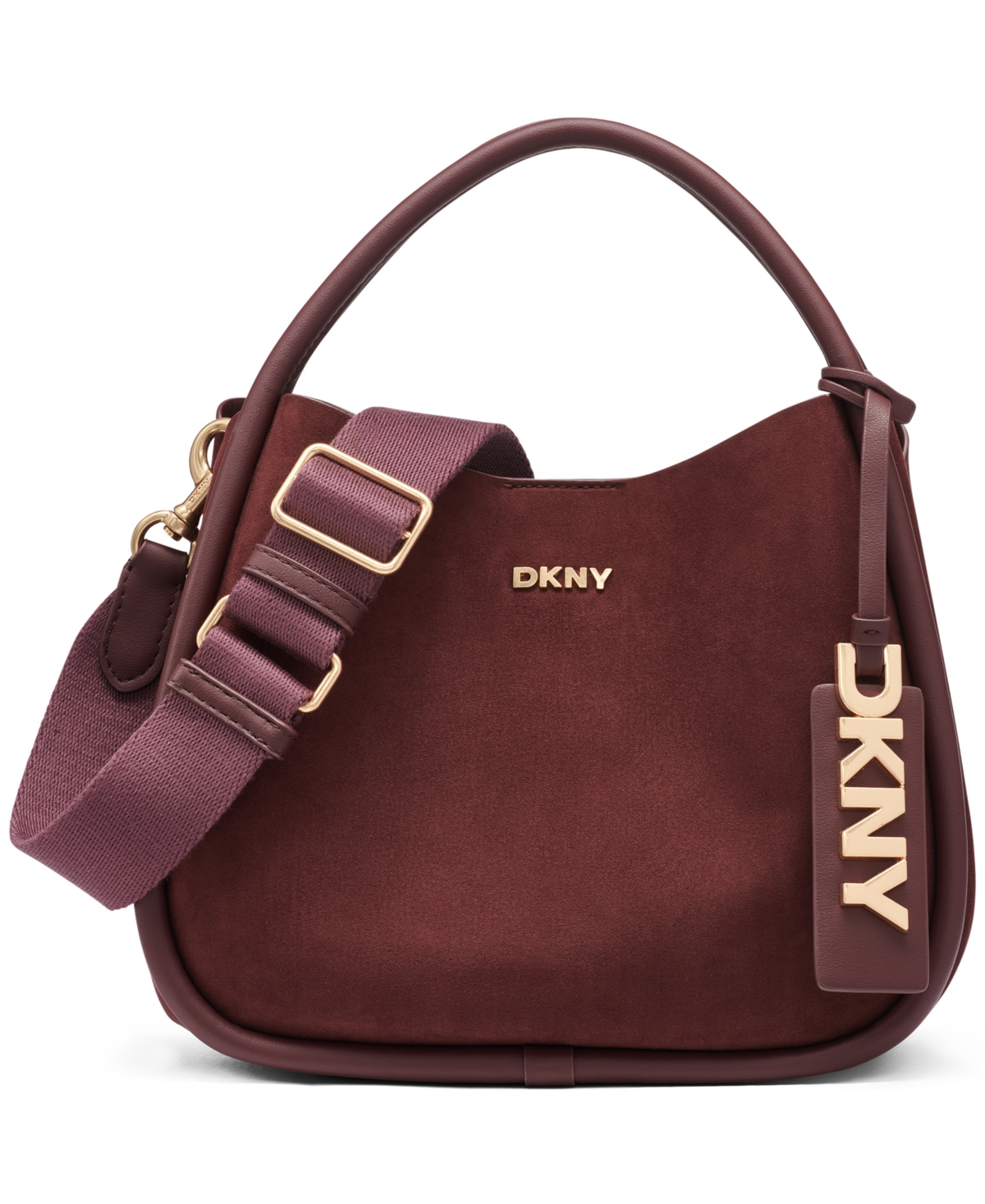 Click here for Dkny Womens Medium Hobo Crossbody Handbag - Aged W... prices