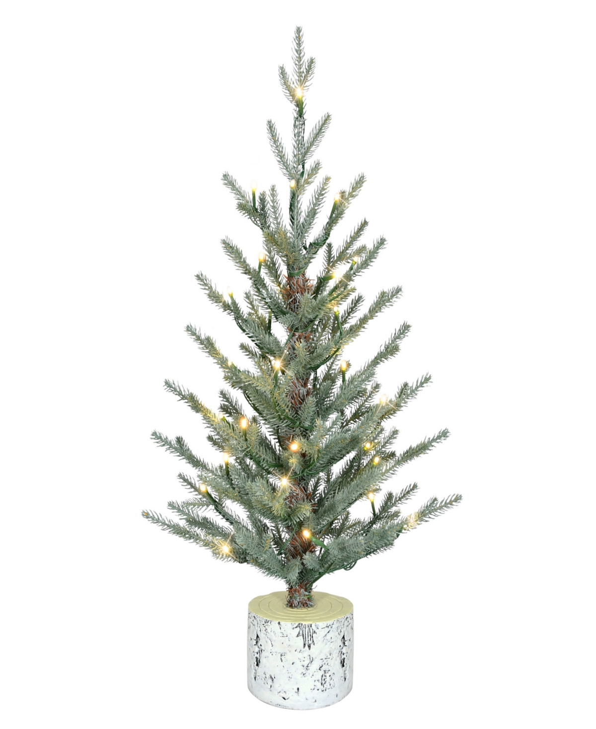 Click here for Puleo 2 Pre-Lit Artificial Potted Arctic Fir Tree... prices