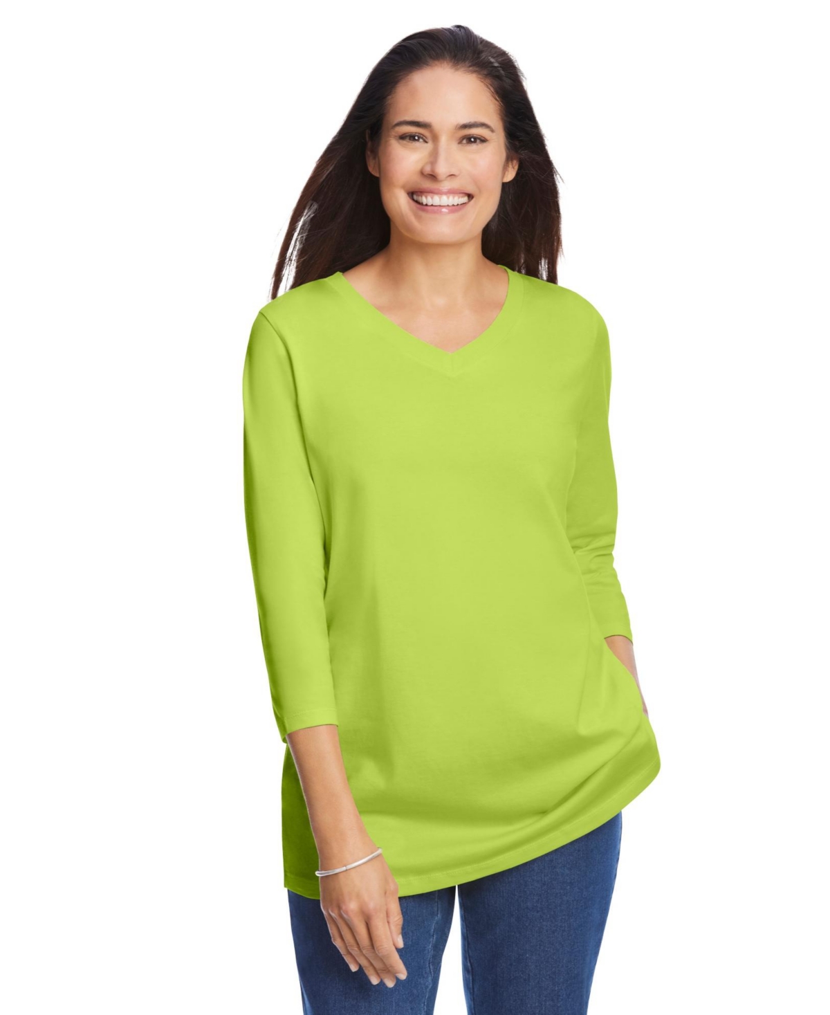 Click here for Woman Within Plus Size Within Perfect Three-Quarte... prices