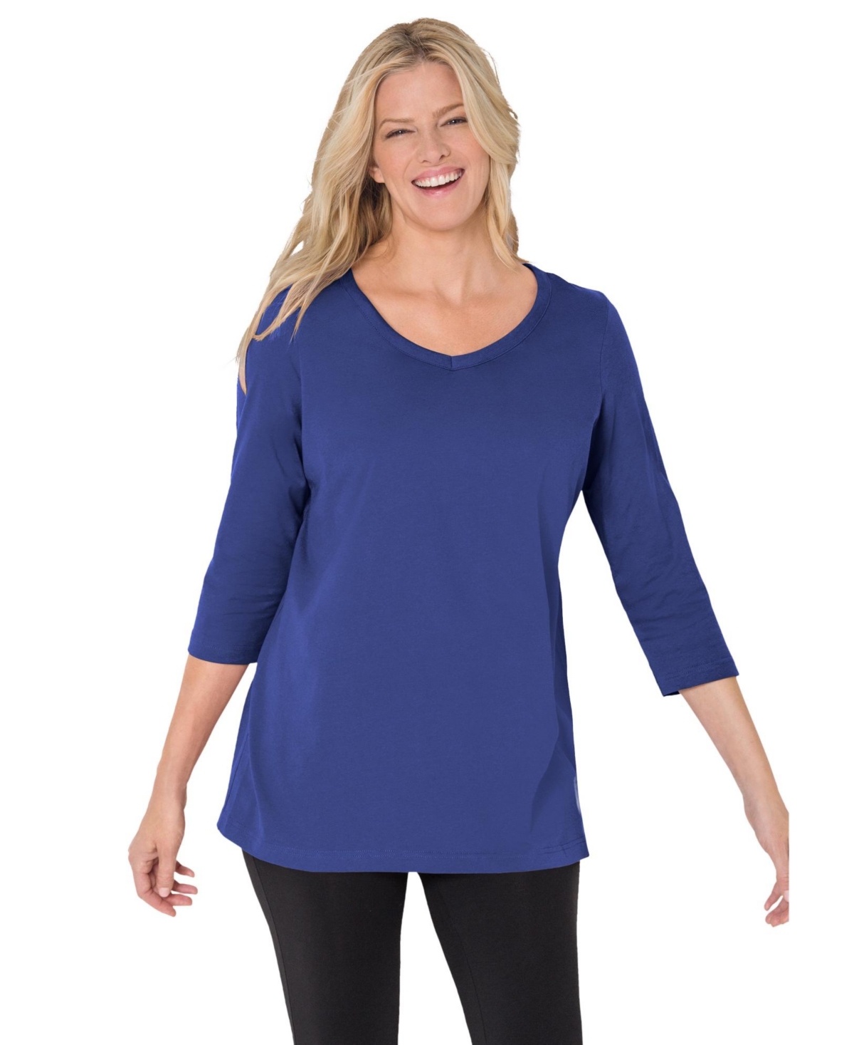 Click here for Woman Within Plus Size Within Perfect Three-Quarte... prices