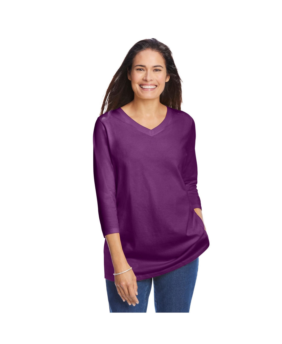 Click here for Woman Within Plus Size Within Perfect Three-Quarte... prices