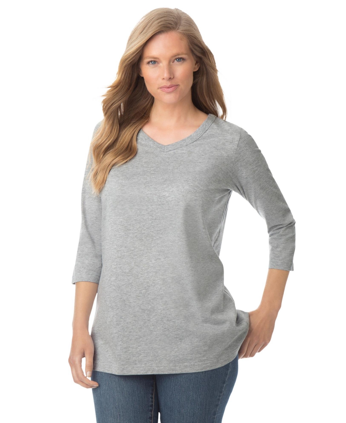 Click here for Woman Within Womens Within Perfect Three-Quarter S... prices