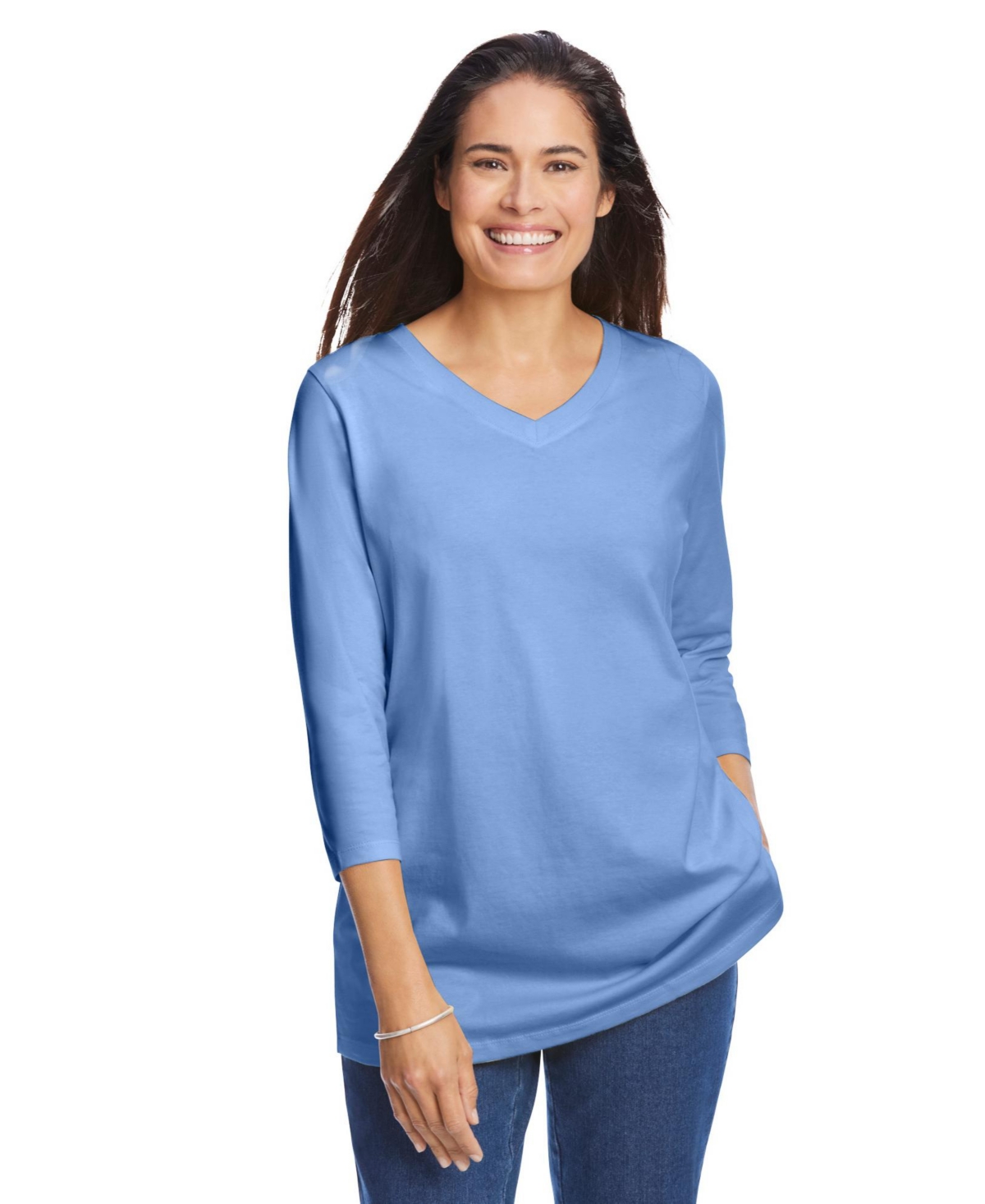 Click here for Woman Within Plus Size Within Perfect Three-Quarte... prices