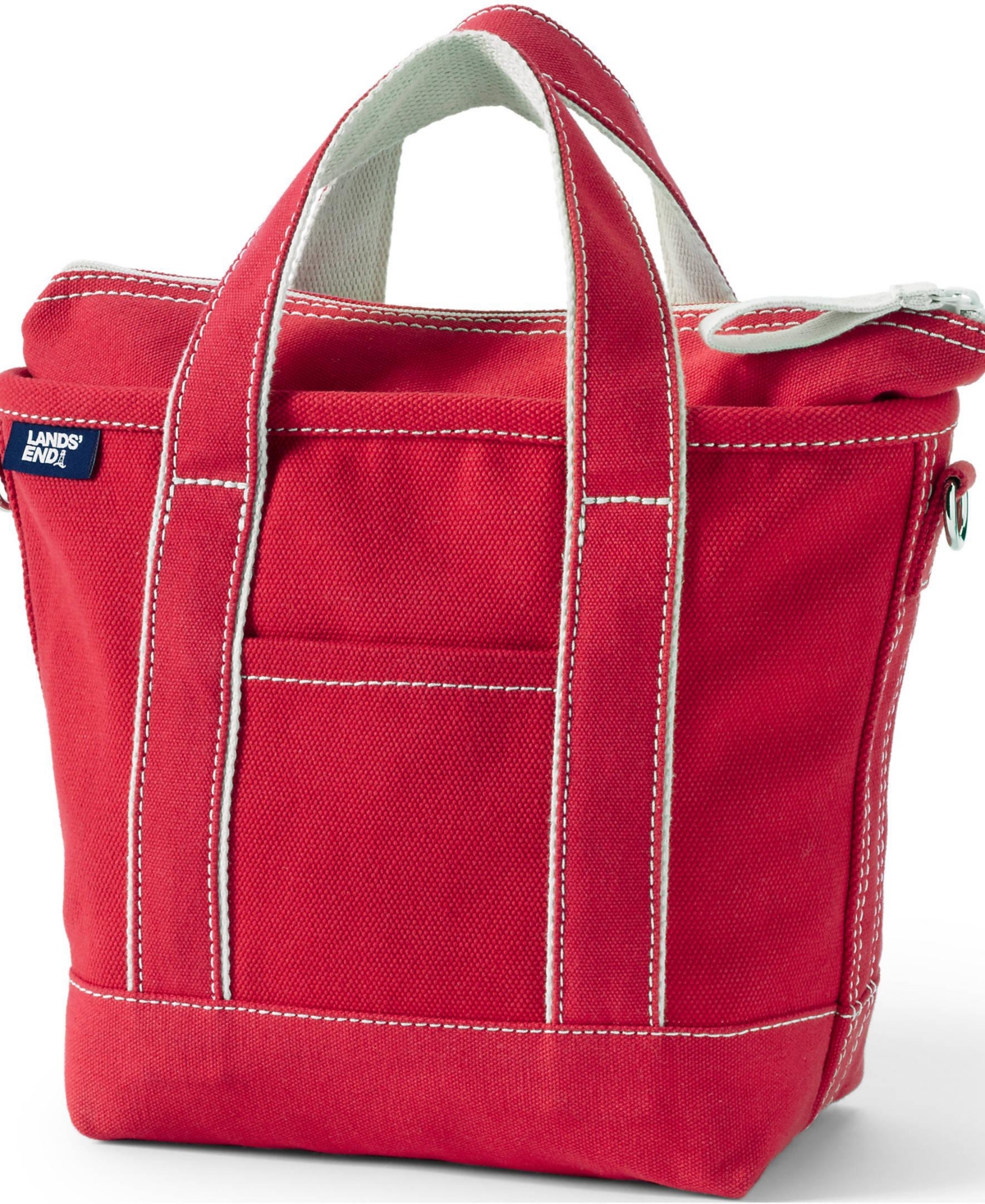 Click here for Lands End Small Solid Color 3 Pocket Zip Top Canva... prices