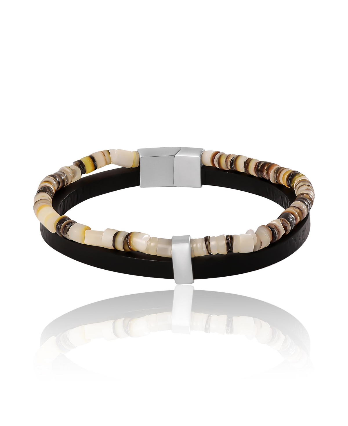 Click here for Lucky Brand Mens Layered Bracelet with Wood Beads... prices