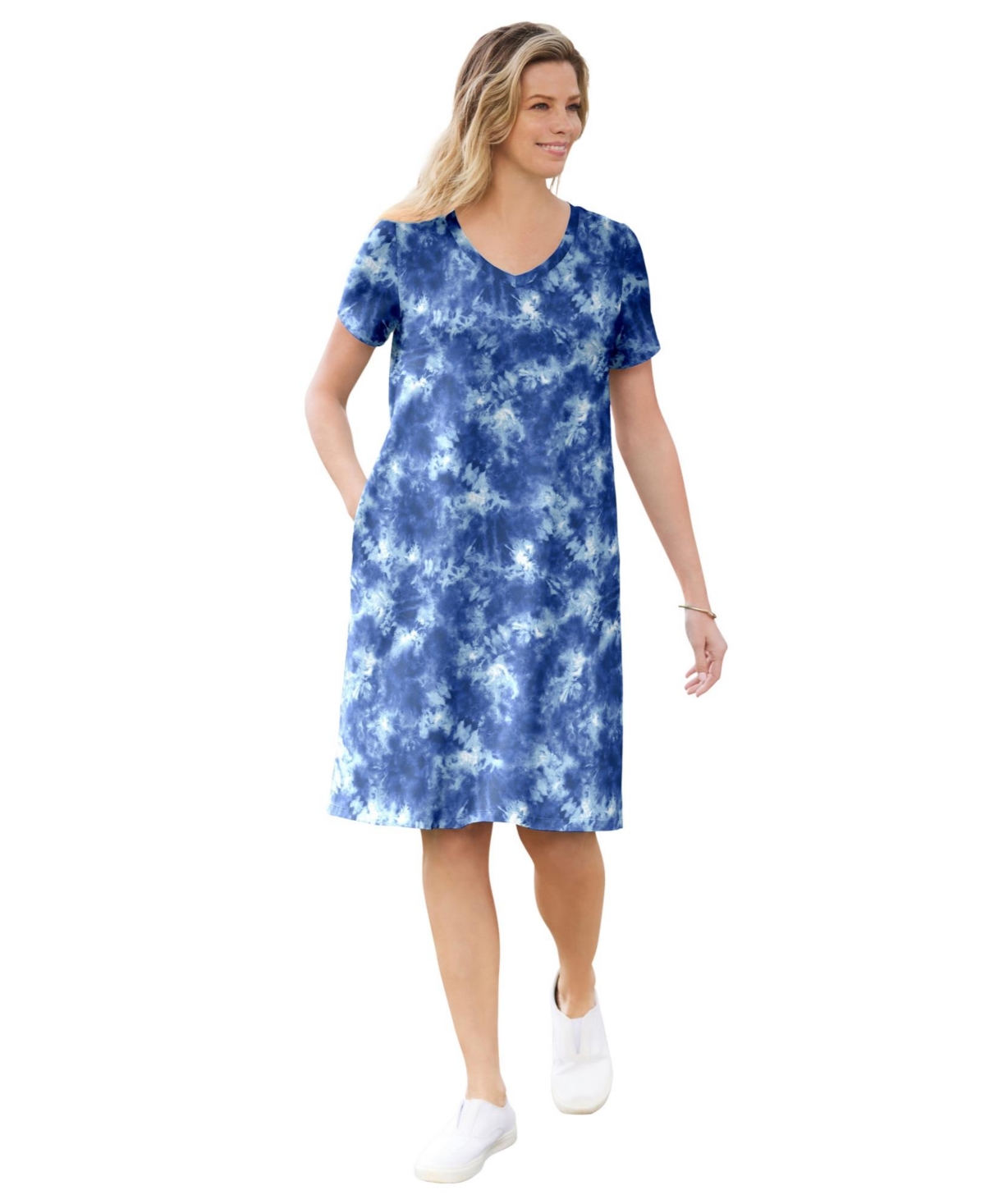 Click here for Woman Within Womens Within Perfect Short-Sleeve V-... prices