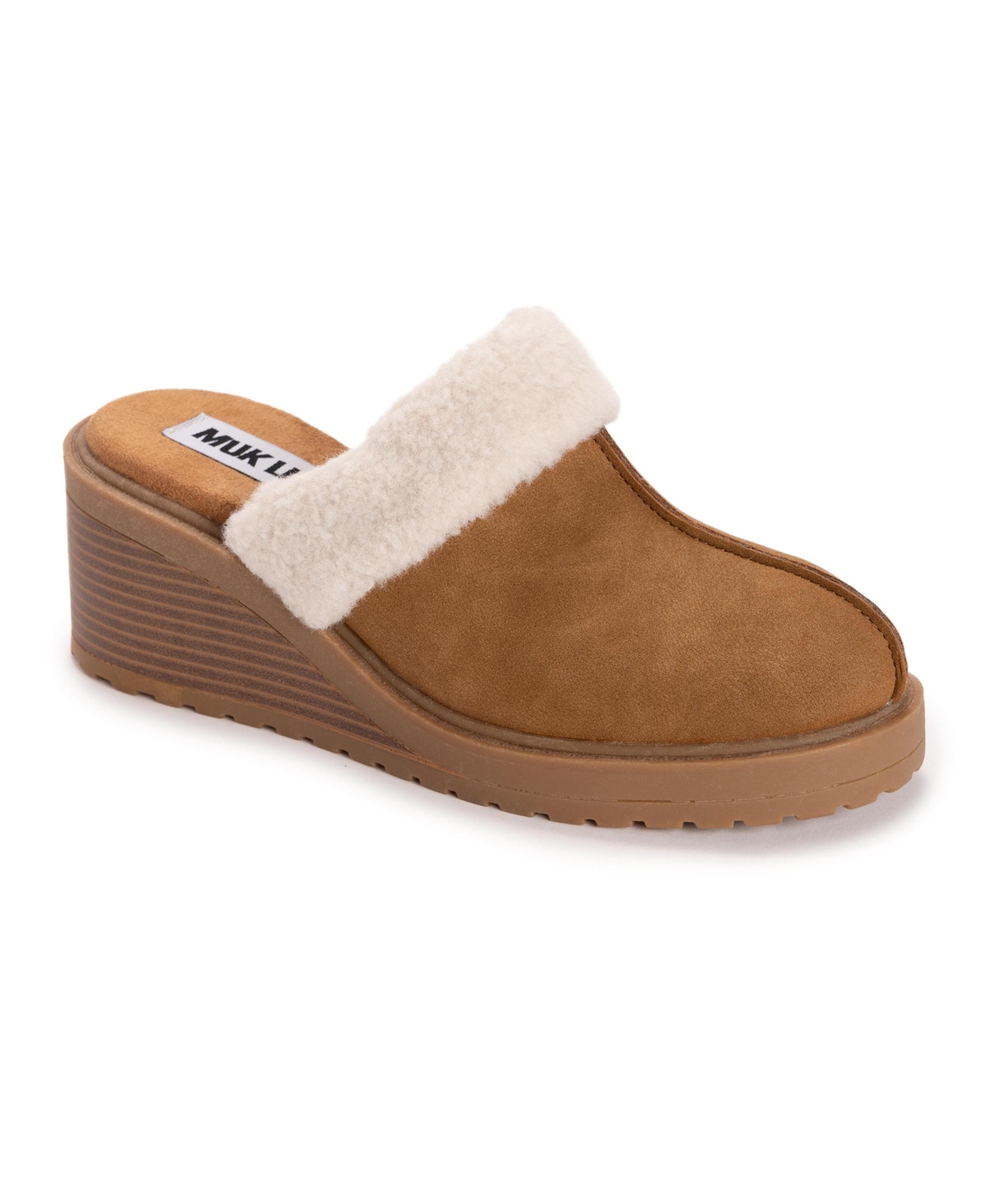 Click here for Muk Luks Womens Sophia Mule - Dark tan prices