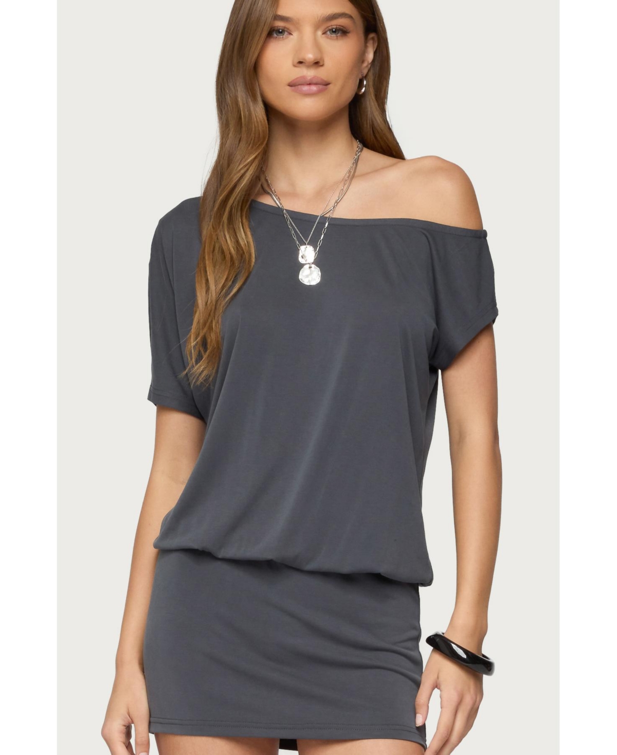 Click here for Edikted Womens Sevie Off Shoulder Mini Dress - Dar... prices
