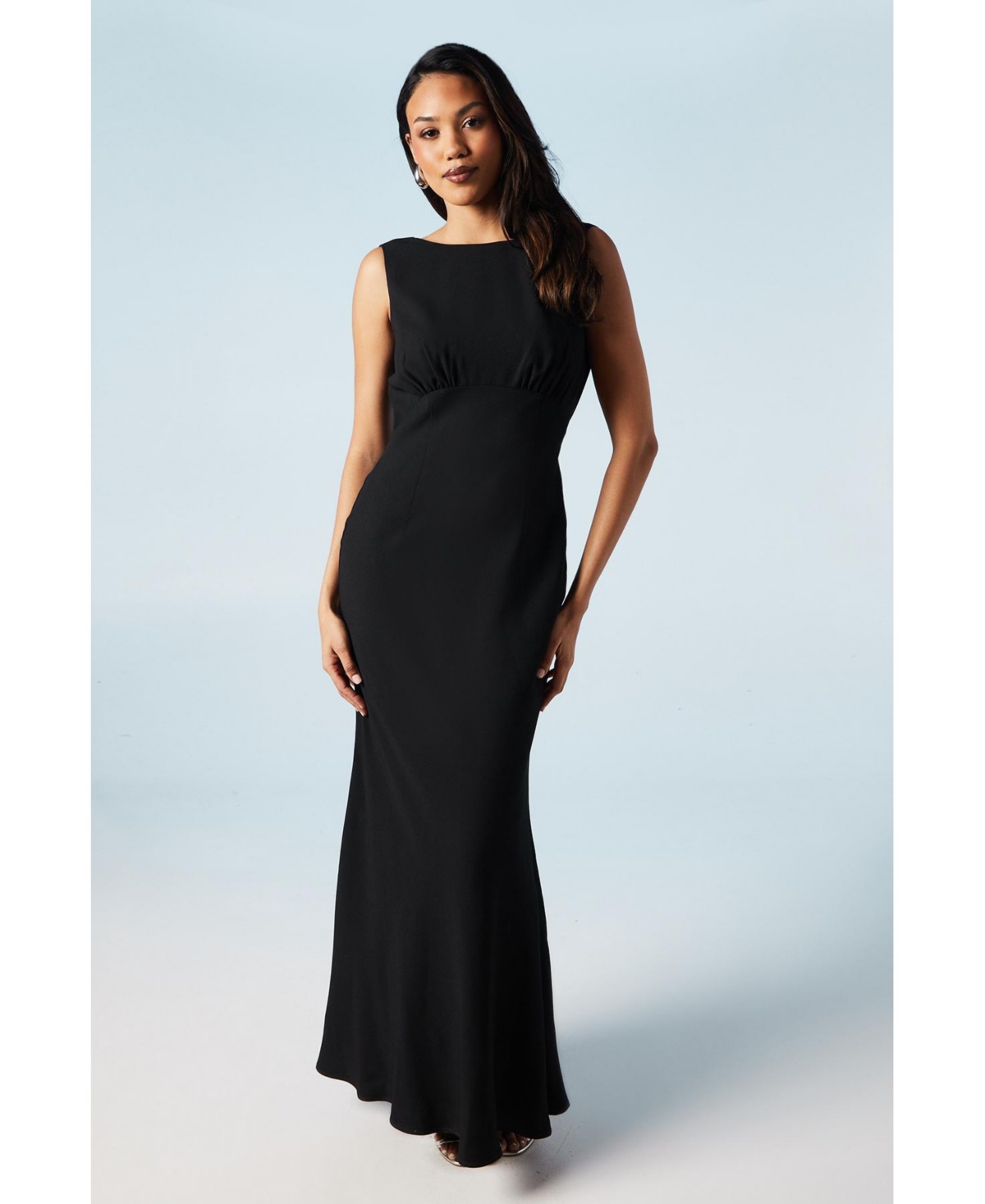Click here for Coast Cowl Back Maxi Bridesmaid Dress - Black prices