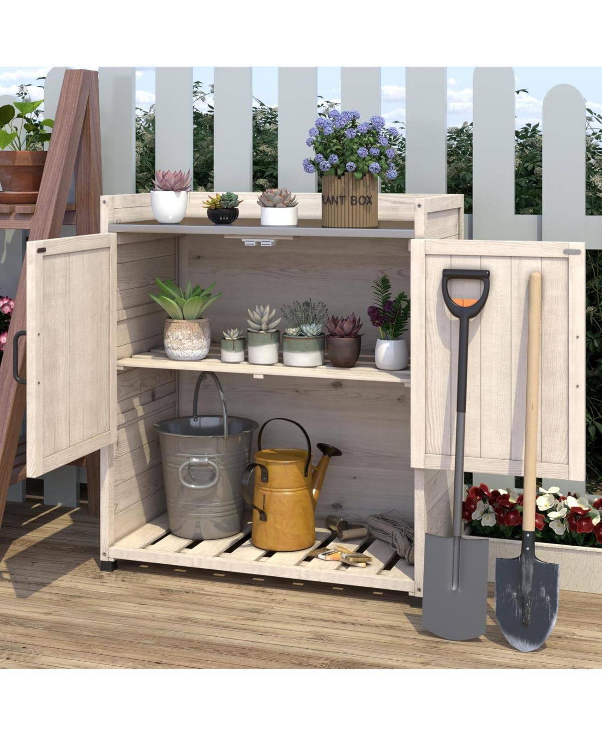 Click here for Aecojoy Potting Bench  Outdoor Wooden Storage Cabi... prices