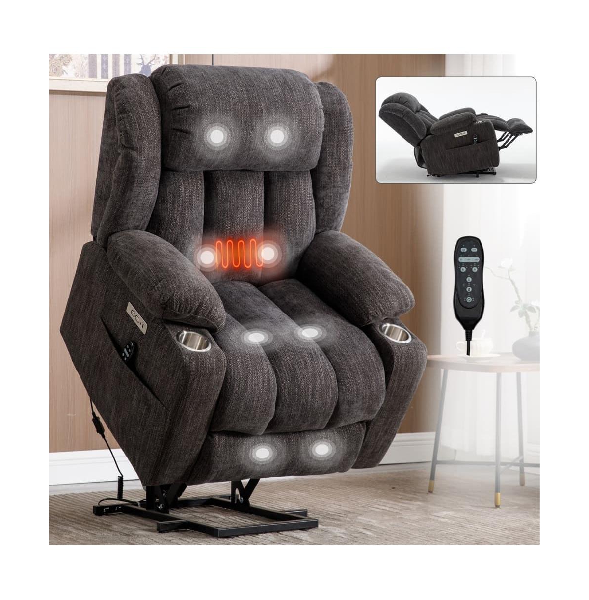 Click here for Power Lift Recliner Chair with Heat Massage  Cheni... prices
