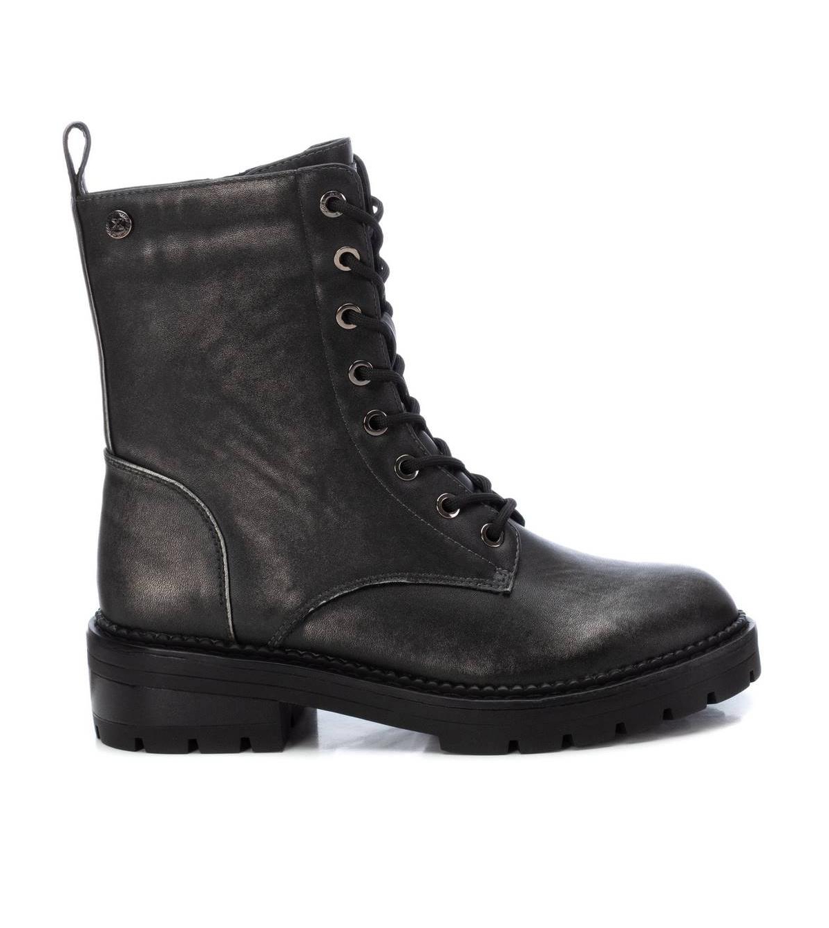 Click here for Xti Womens Combat Booties By Xti - Charcoal prices