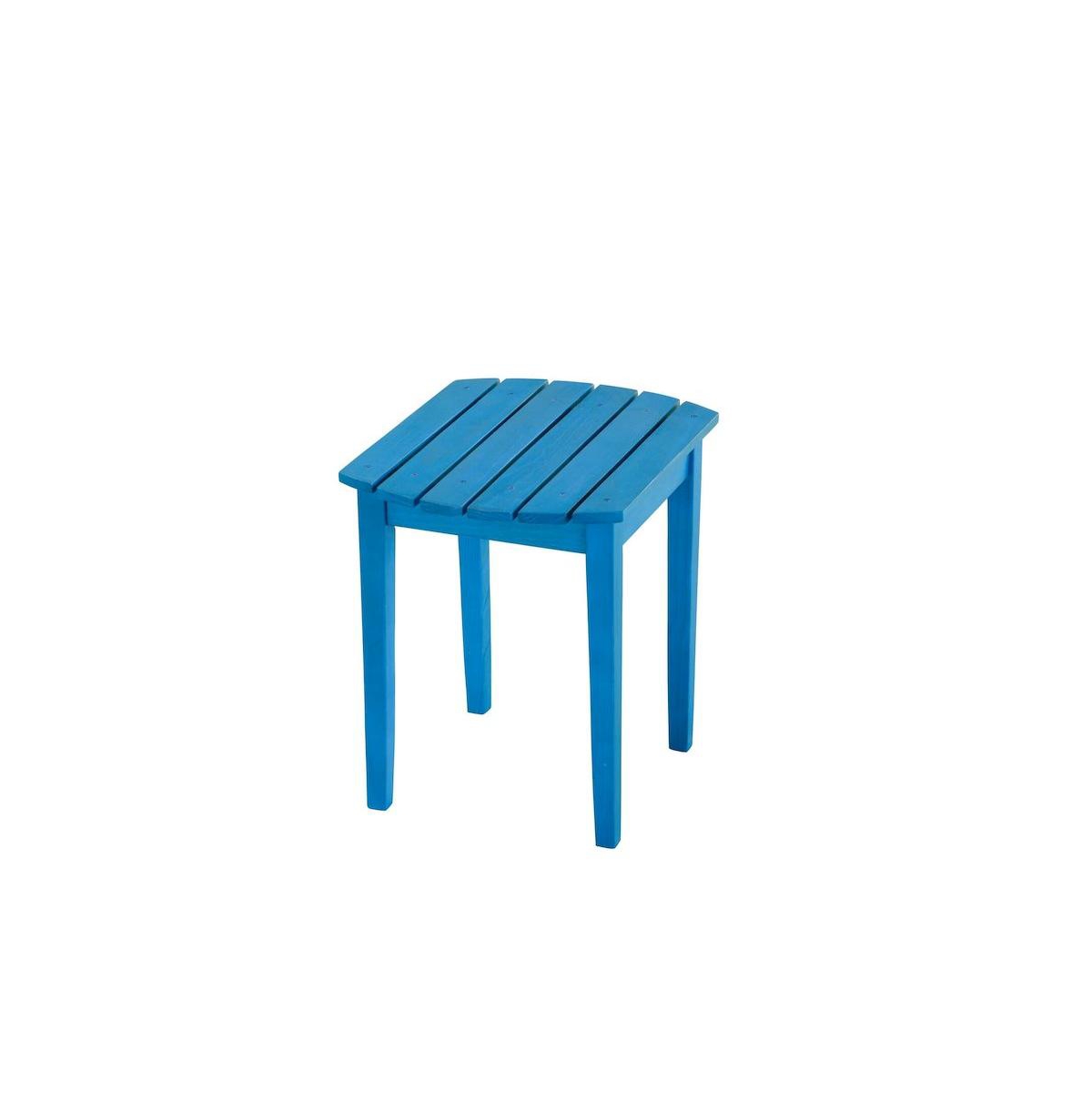 Click here for Jiallo Sky Blue Solid Wood Side Table - Sky blue prices