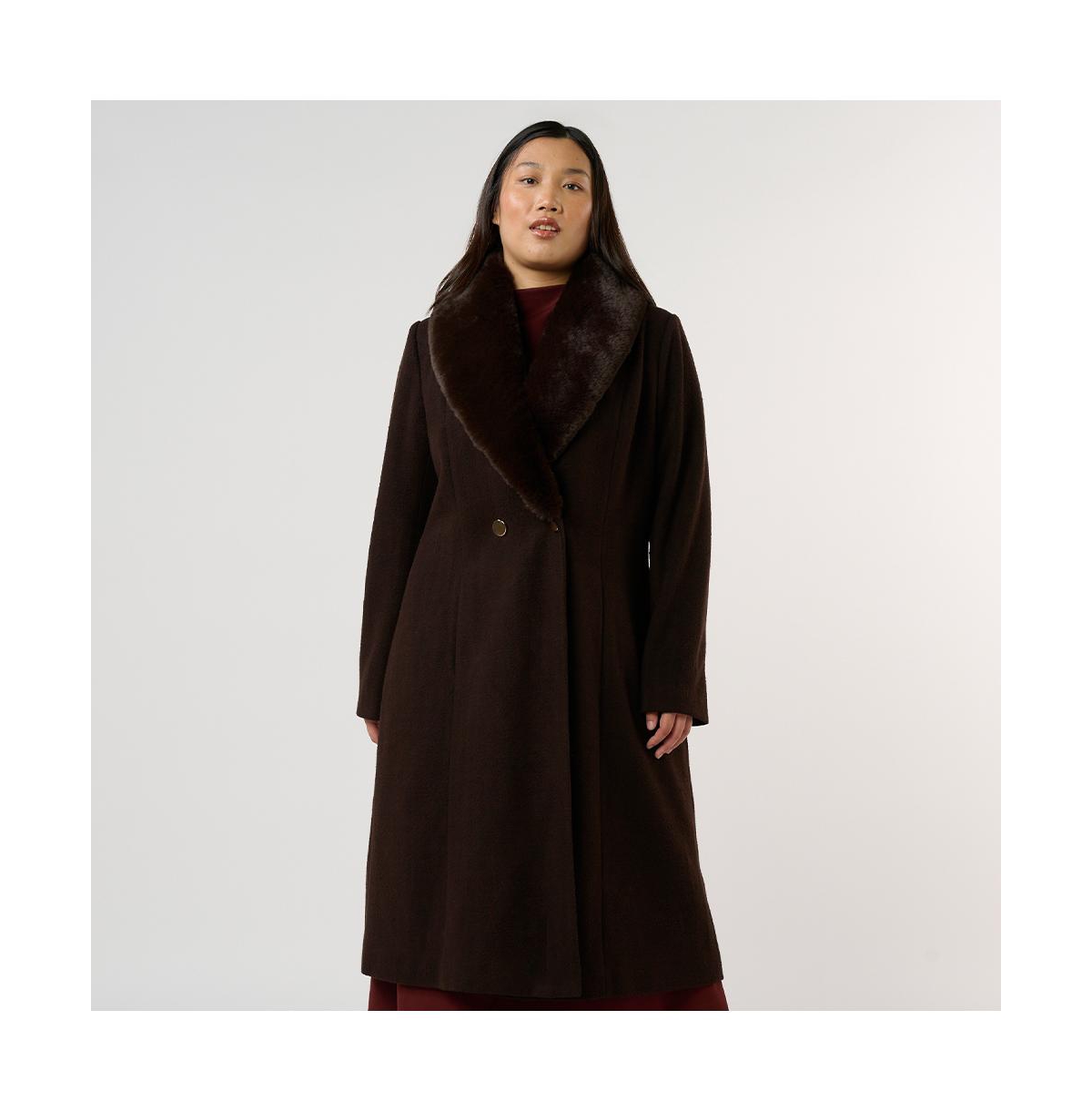 Click here for Estelle Womens Alastair Coat - Brown prices