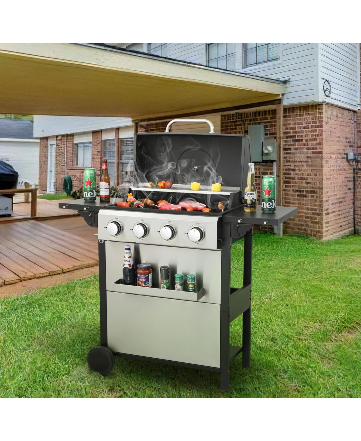 Click here for Streamdale 4-Burner Propane Bbq Grill  Foldable Ta... prices