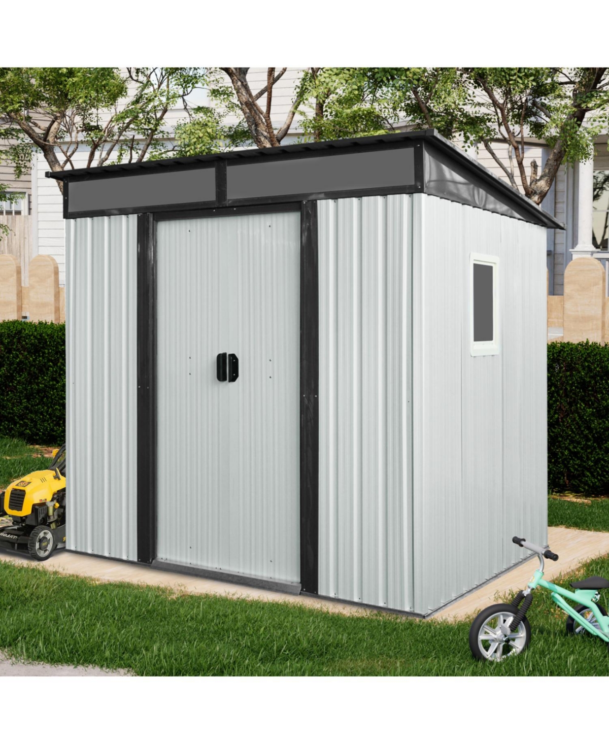 Click here for Streamdale Furniture Outdoor Metal Storage Shed wi... prices