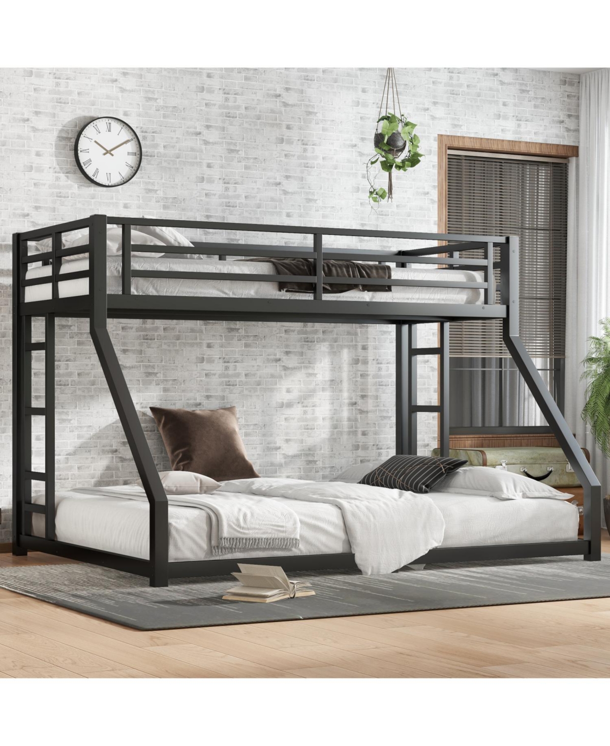 Click here for Streamdale Furniture Metal Twin Xl/Queen Bunk Bed... prices