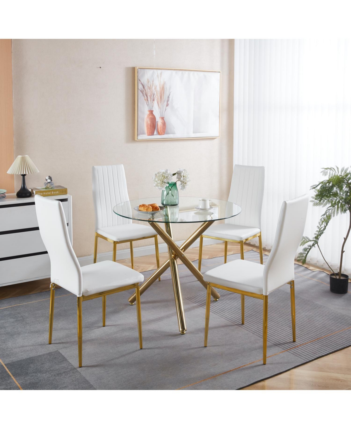 Click here for Streamdale Furniture Mid-Century Glass Top Dining... prices