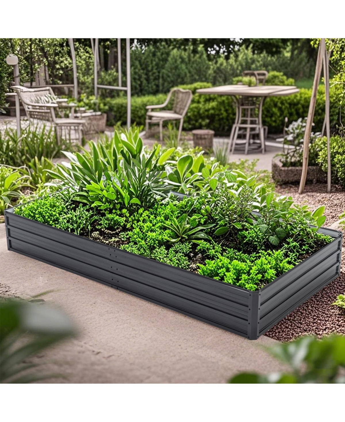 Click here for Streamdale Furniture Galvanized Raised Garden Bed... prices