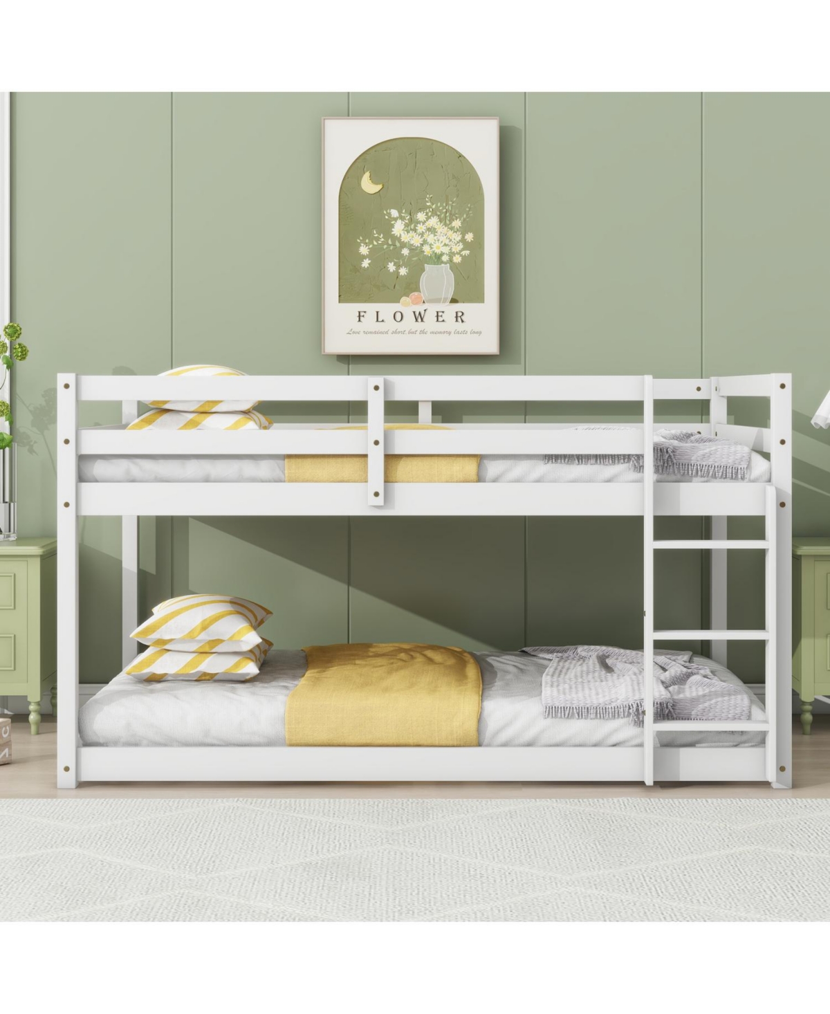 Click here for Streamdale Furniture Solid Wood Twin Bunk Bed - Wh... prices
