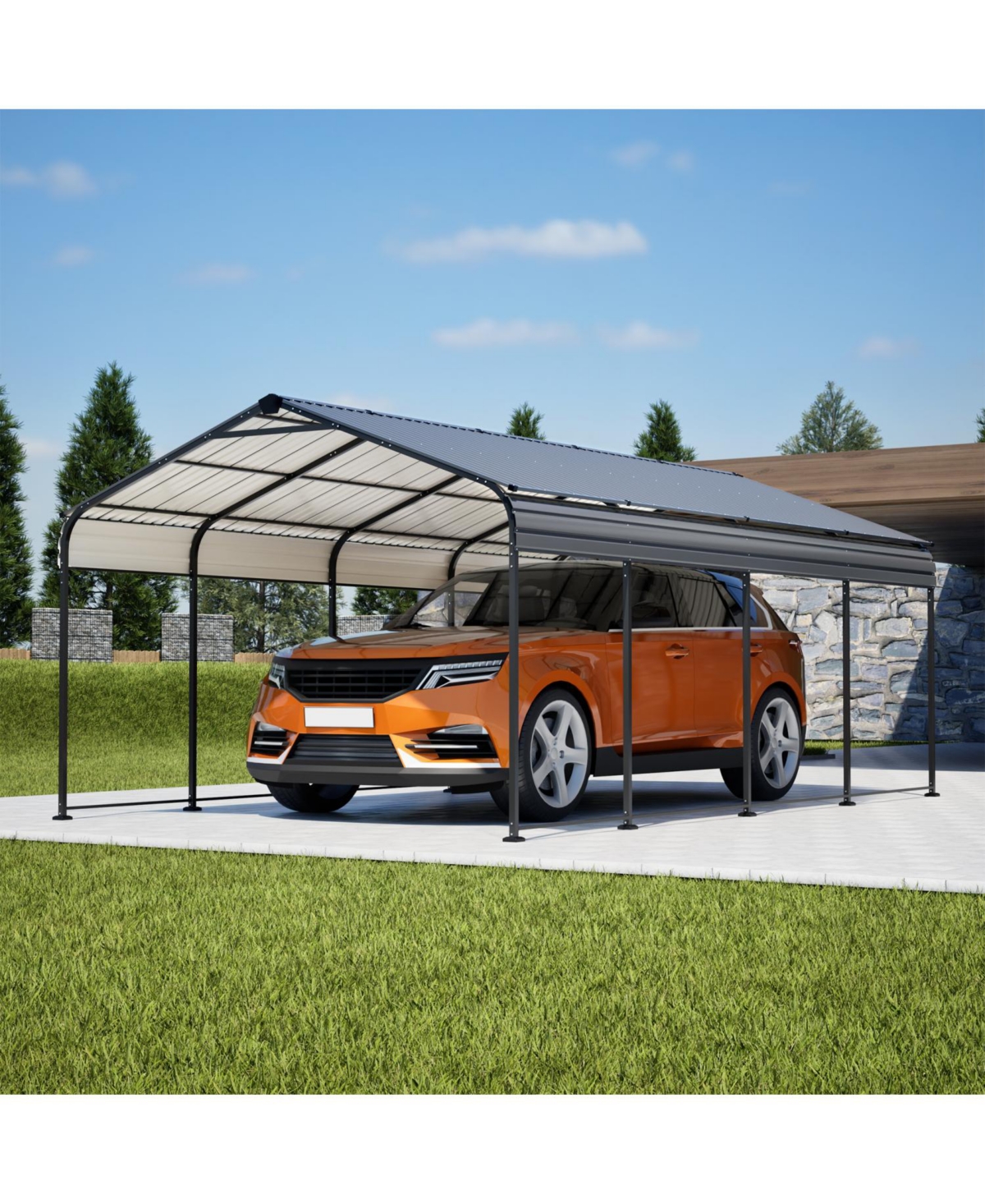 Click here for Streamdale Furniture 12x20 Metal Carport - Heavy D... prices
