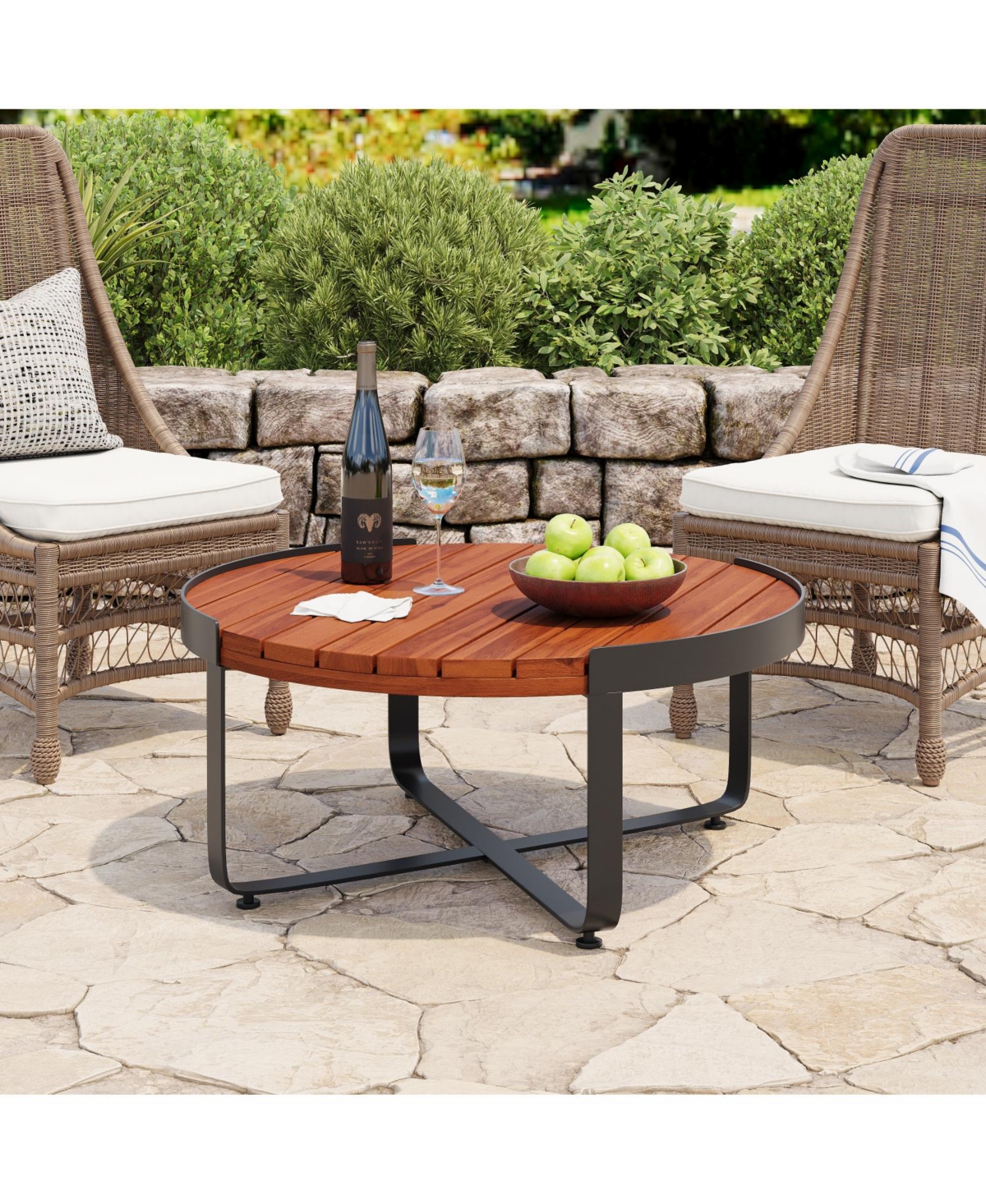 Click here for Streamdale Furniture Acacia Wood & Metal Outdoor C... prices