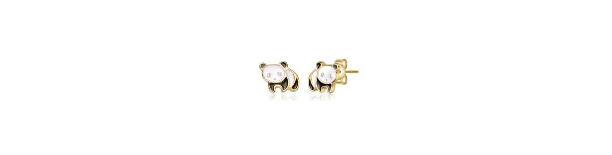 Click here for GiGiGirl 14K Gold Plated with White & Black Enamel... prices