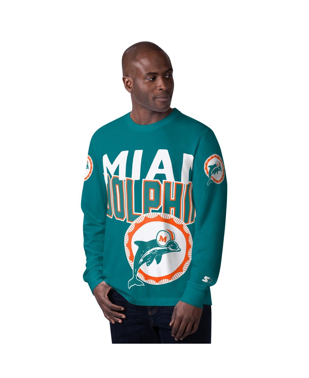 Click here for Starter Mens Aqua Miami Dolphins Extreme Clutch Hi... prices