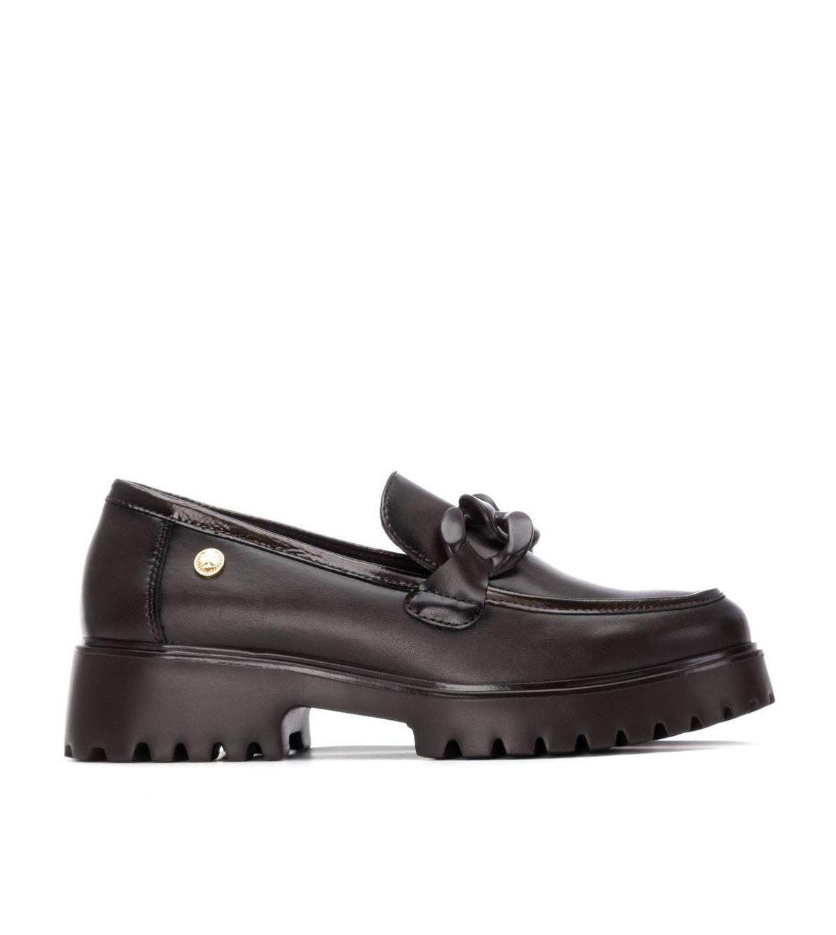 Click here for Womens Casual Low Heel Penny Loafer - Brown prices
