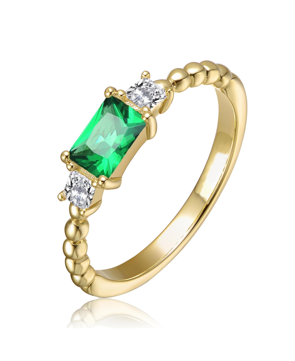 Click here for Rachel Glauber 14K Gold Plated with Green & Clear... prices