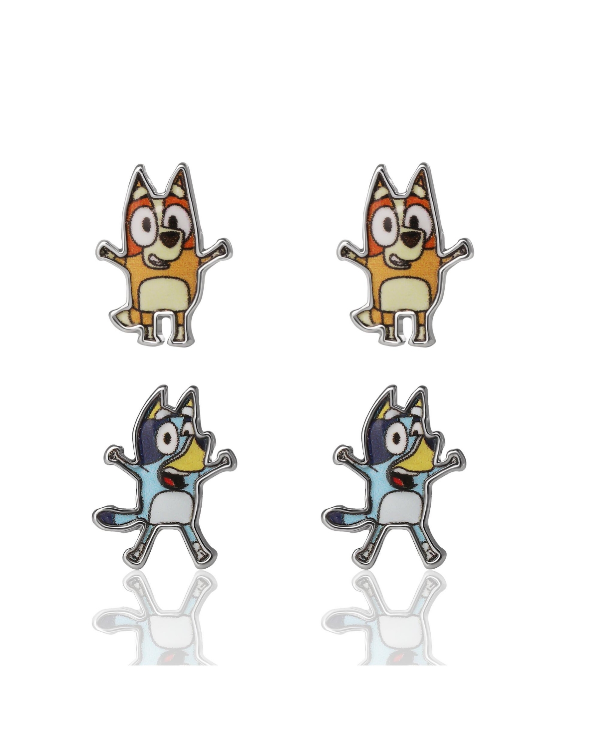 Click here for Bluey 4-Pack Stud Earrings Set - Character Jewelry... prices
