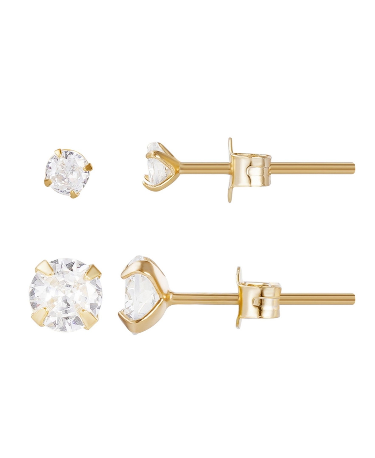 Click here for Adornia Gold Vermeil Sterling Silver Solitaire Stu... prices