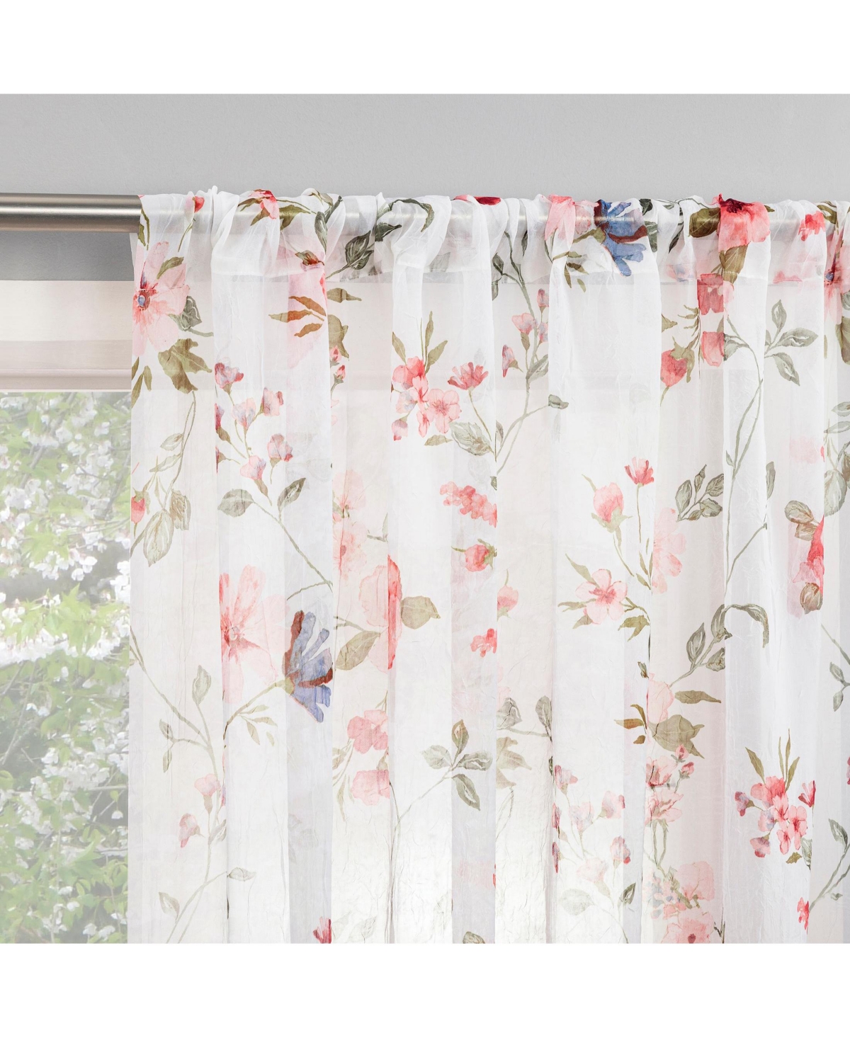 Click here for No. 918 Jennifer Floral Print Crushed Voile Sheer... prices