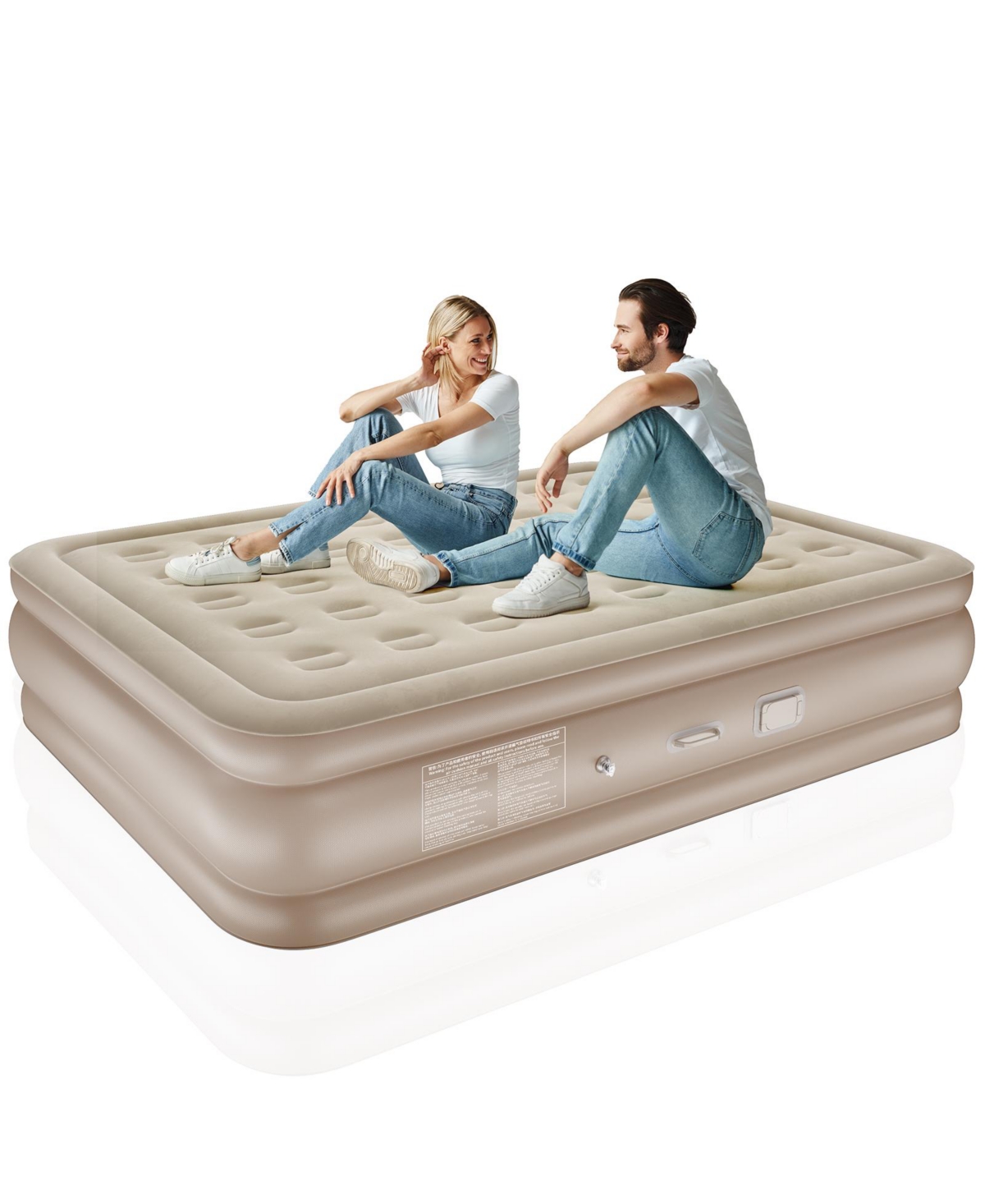 Click here for 18-Inch Queen Air Mattress Elevated Inflatable Bed... prices