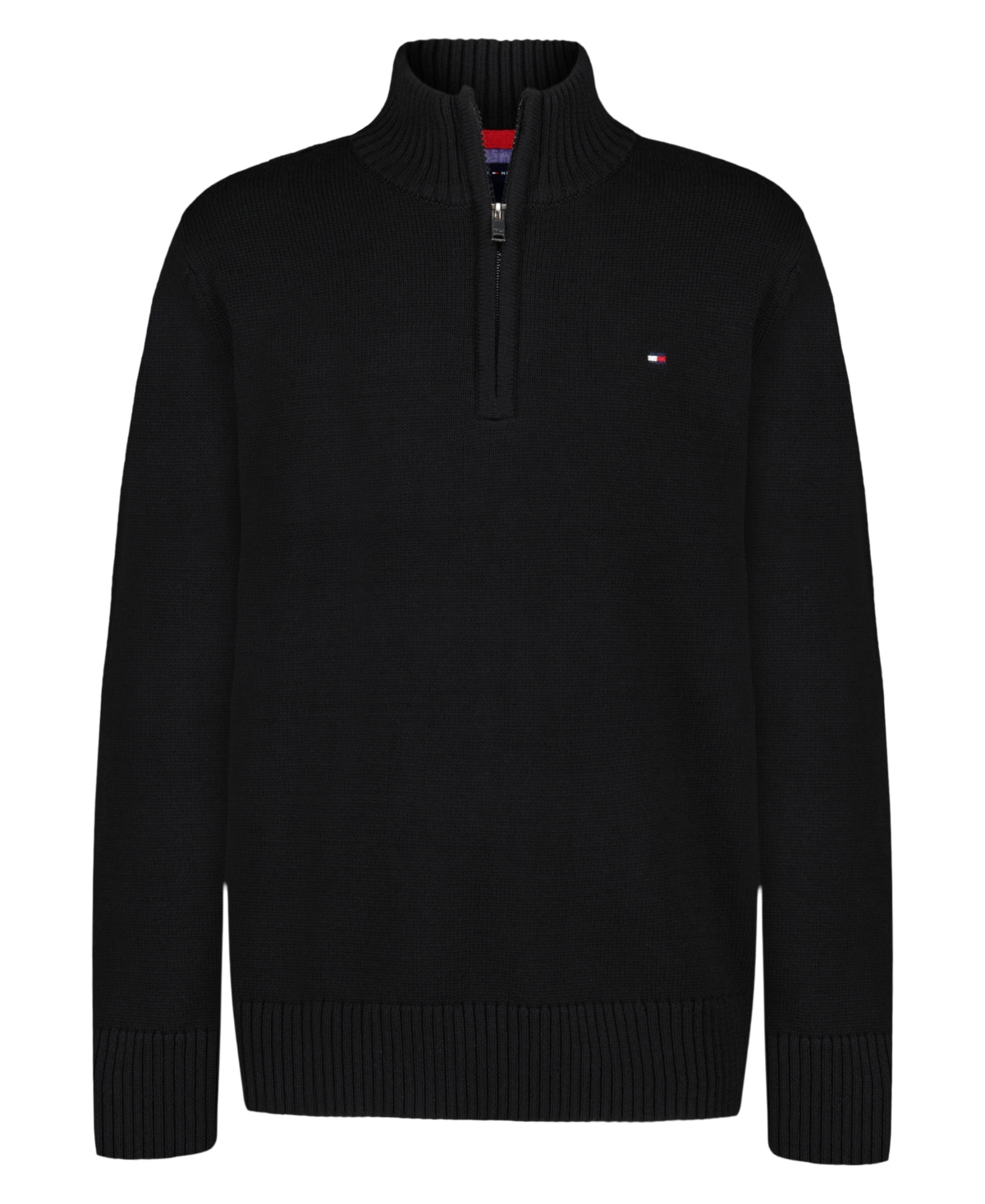 Click here for Tommy Hilfiger Boys 8-20 Quarter-Zip Sweater - Bla... prices