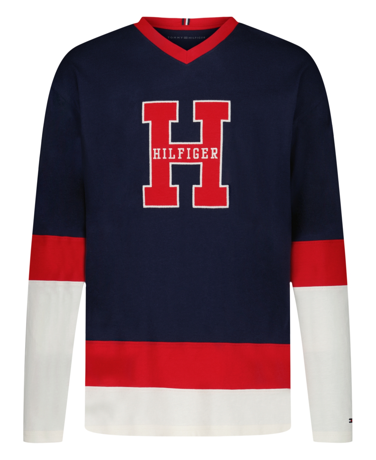 Click here for Tommy Hilfiger Big Boys 8-20 H Team Jersey - Navy... prices