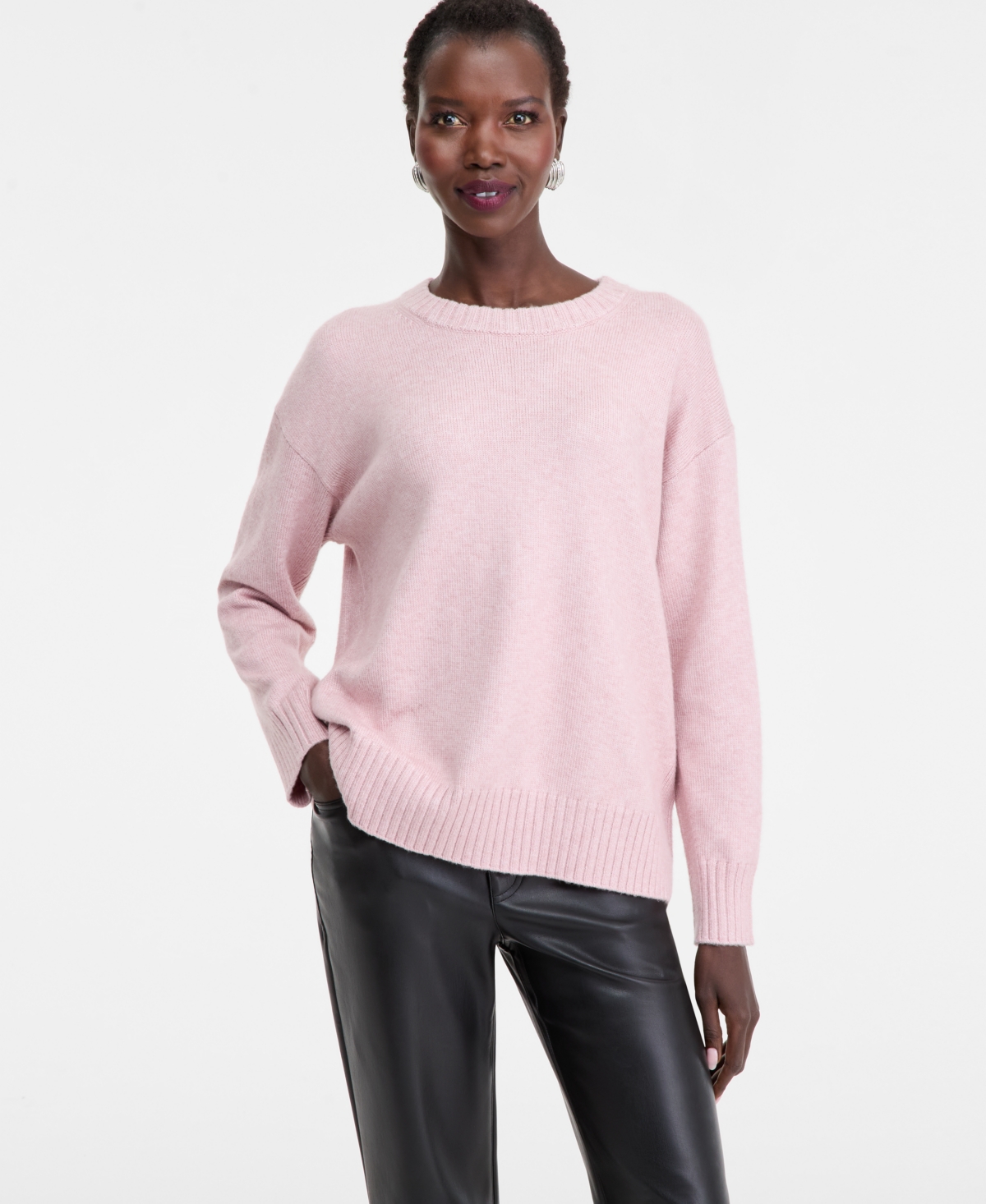 Click here for I.n.c. International Concepts Womens Ribbed-Trim C... prices