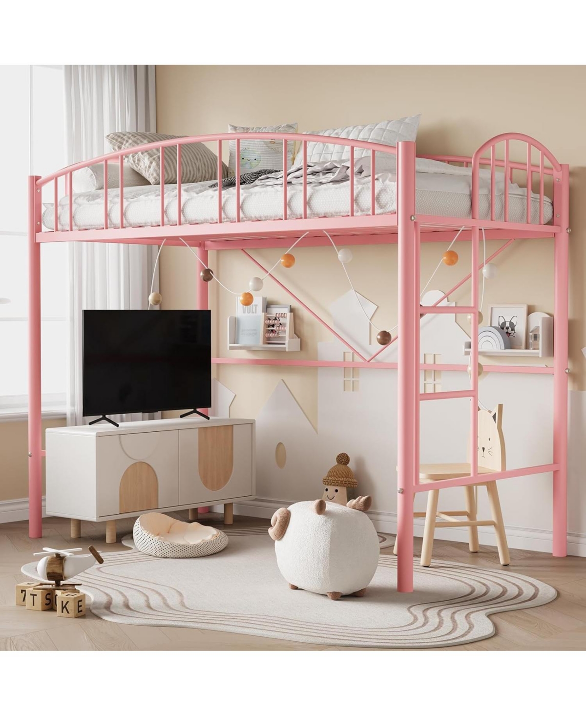 Click here for gaomon Loft Bed Twin Size  Heavy Duty Metal Loft B... prices