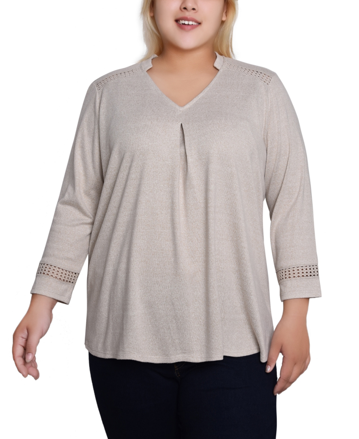 Click here for Ny Collection Plus Size Long Sleeve Swing Tunic To... prices
