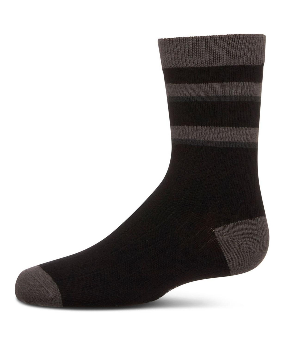 Click here for Memoi Boys Tonal Stripe Cotton Rich Crew Sock - Bl... prices