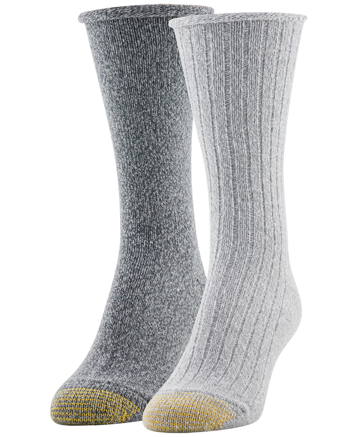 Click here for Gold Toe Womens 2-Pack Super Soft Crew Socks - Gra... prices