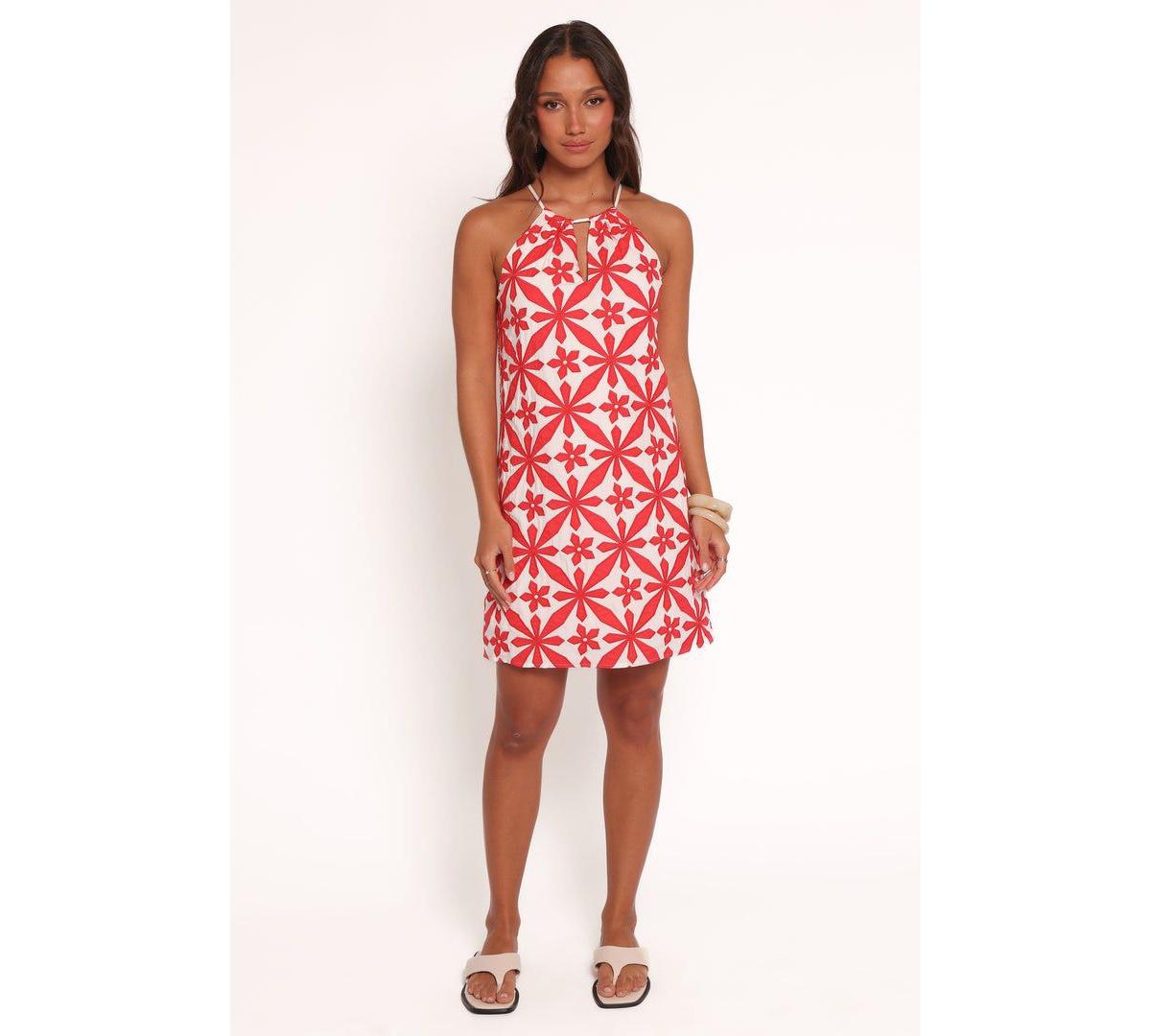 Click here for Petal and Pup Womens Kaelia Mini Dress - Red - Red prices