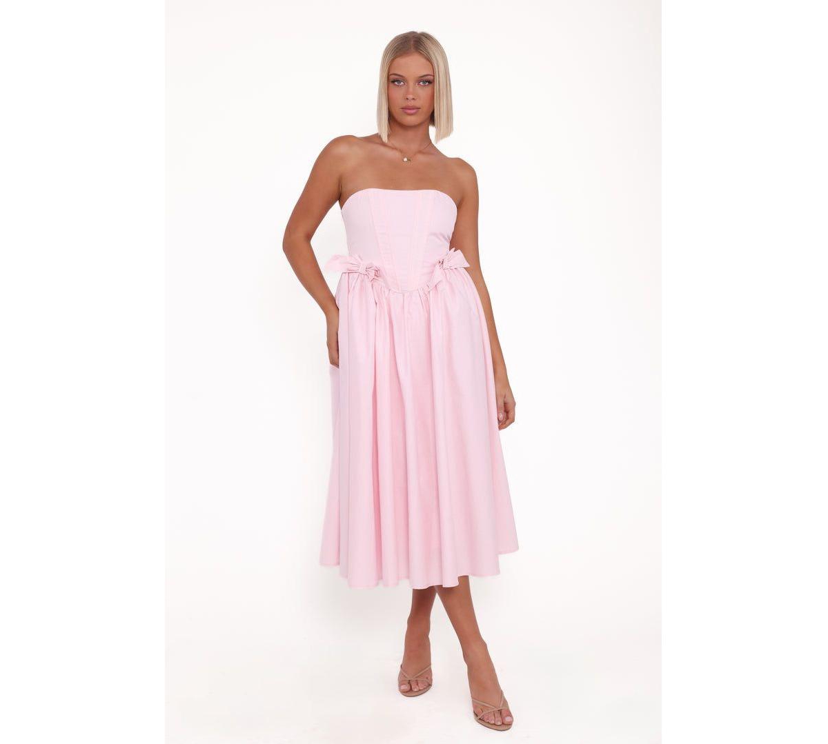 Click here for Petal and Pup Womens Seren Midi Dress - Pink - Pin... prices
