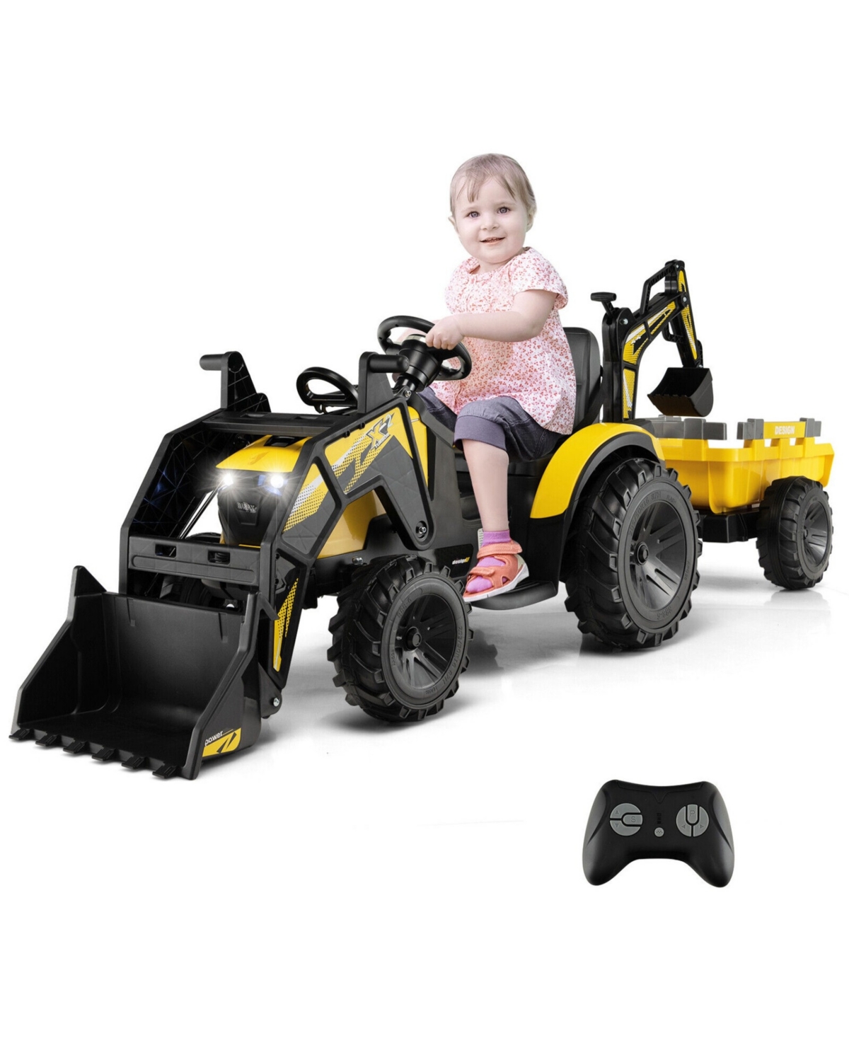 Click here for 12V 3 in 1 Kids Ride On Excavator with Shovel Buck... prices
