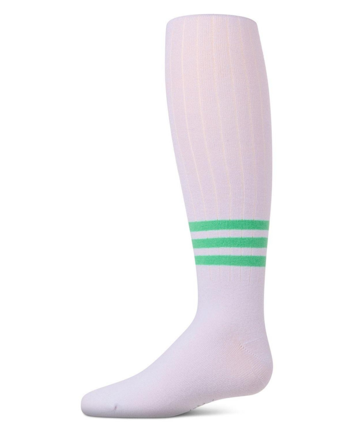 Click here for Memoi Girls Opaque Ribbed Bright-Stripe Cotton-Ric... prices