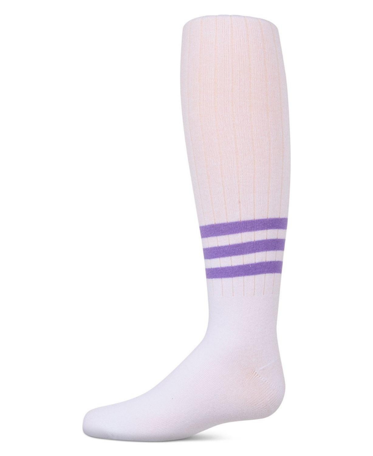 Click here for Memoi Girls Opaque Ribbed Bright-Stripe Cotton-Ric... prices