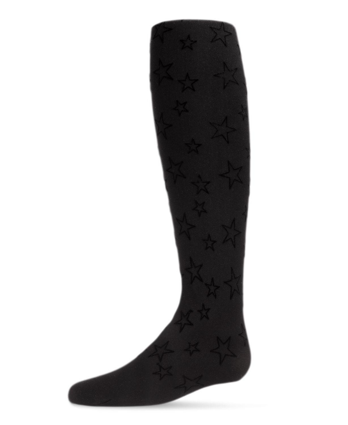 Click here for Memoi Girls All Over Star Flocked Opaque Tights -... prices